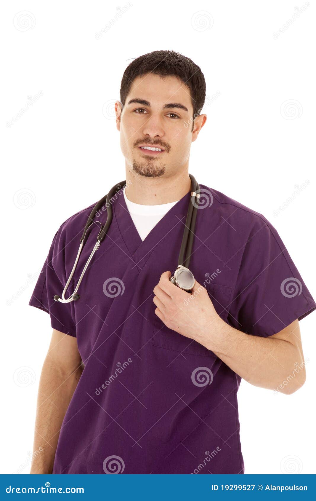 Doctor purple pose stock image. Image of health, confident - 19299527