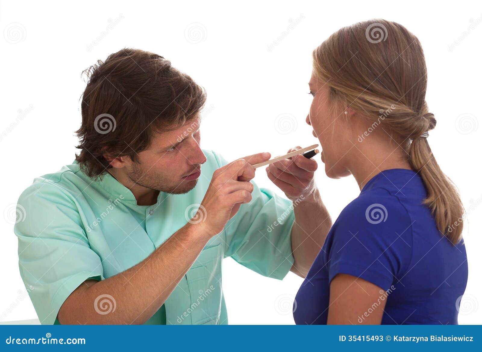 Doctor Que Habla Con El Paciente Imagen de archivo - Imagen de boca ...