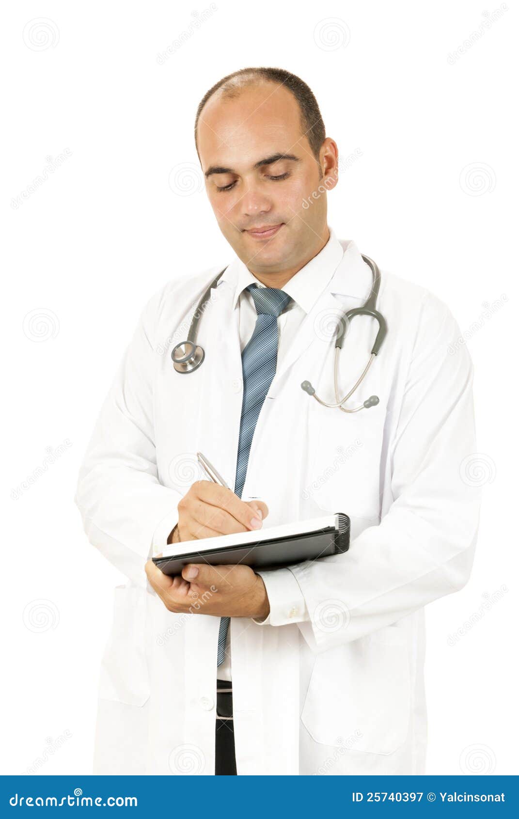 Doctor que toma notas imagen de archivo. Imagen de médico - 25740397