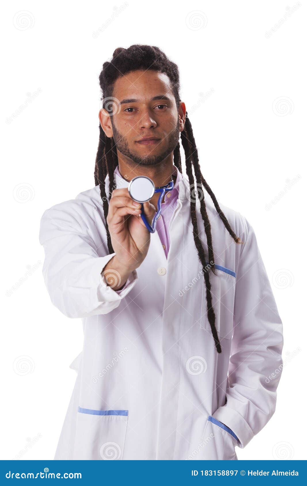 Doctor with rastafari hair stock image. Image of dreadlocks - 183158897