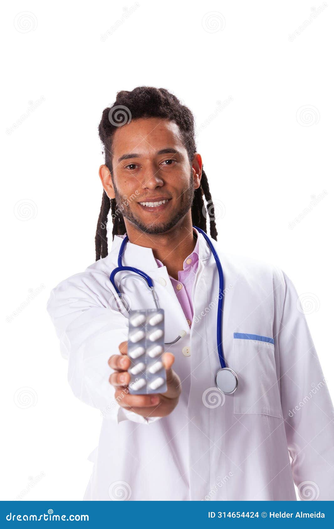 Doctor with rastafari hair stock photo. Image of portrait - 314654424