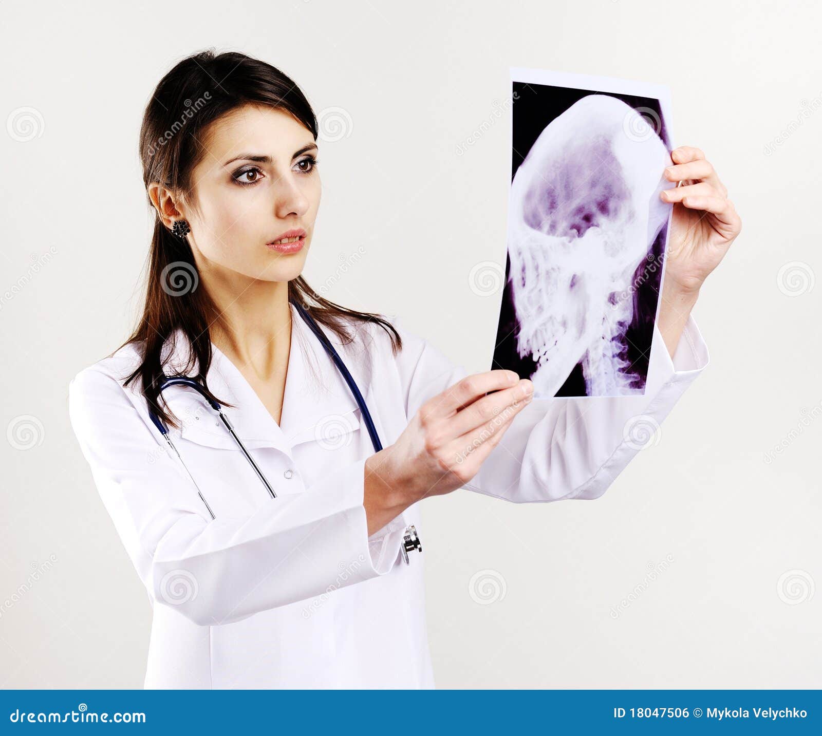 Doctor with x-ray stock photo. Image of hospital, control - 18047506