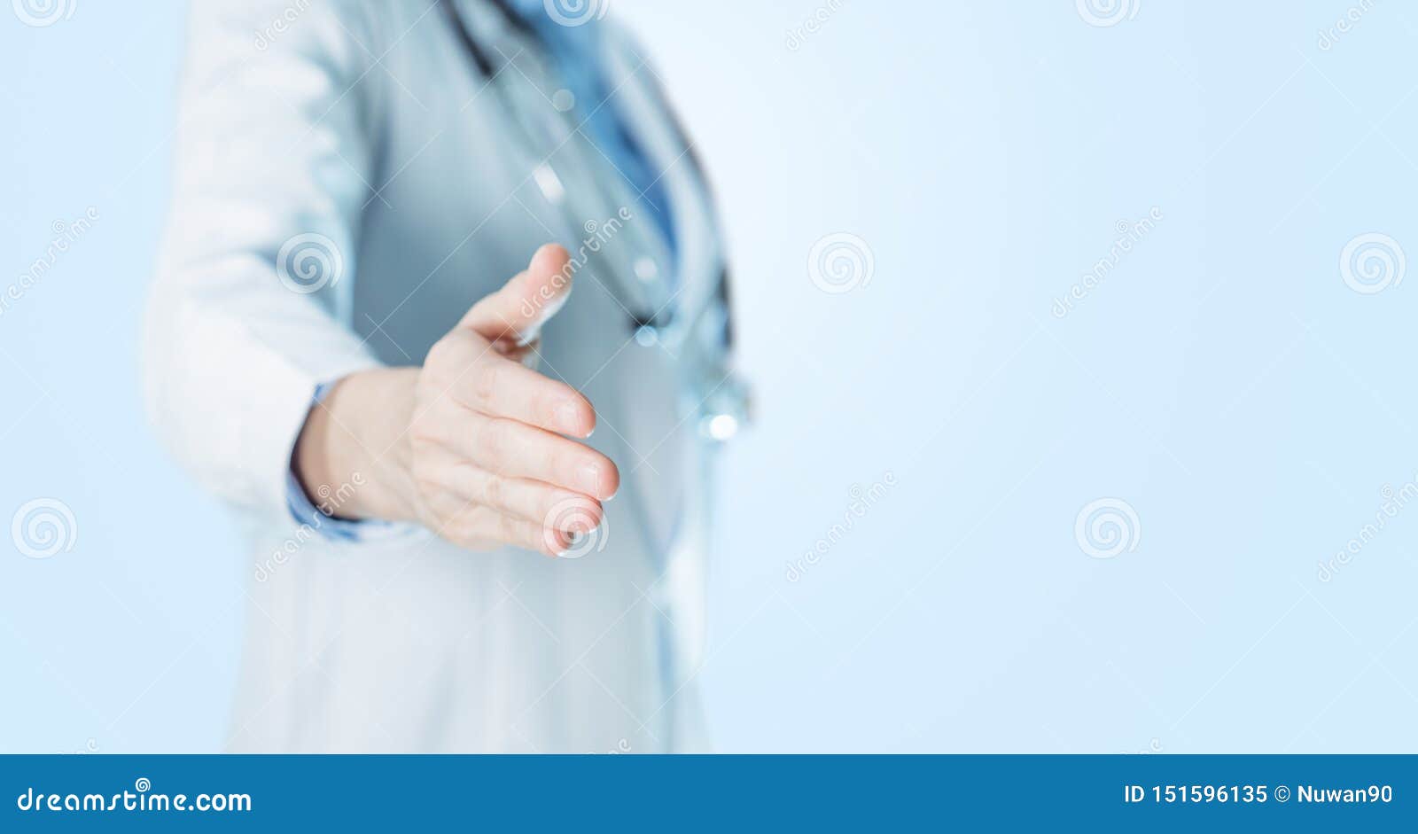 Doctor Reaching Hand Out or Handshake Stock Image - Image of ...