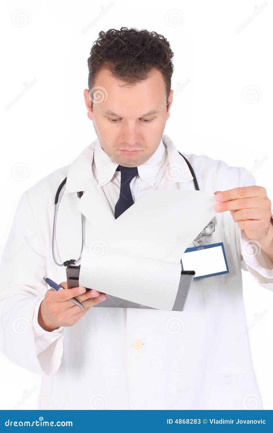 Doctor reading stock image. Image of instrument, doctor - 4868283