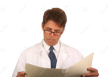 Doctor Reading Chart stock photo. Image of reading, healthcare - 3290298