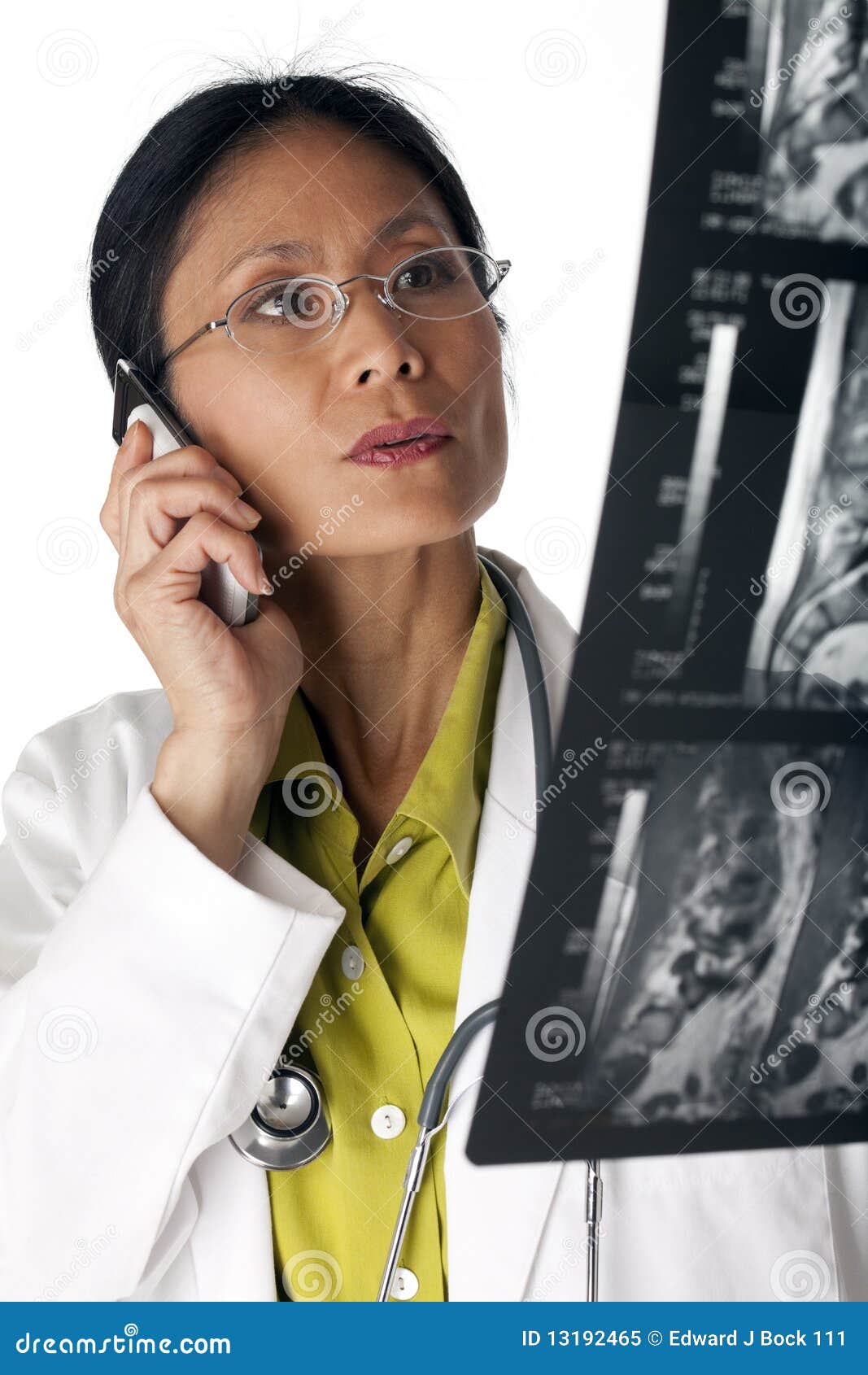 Doctor Reading MRI scan stock image. Image of medicine - 13192465