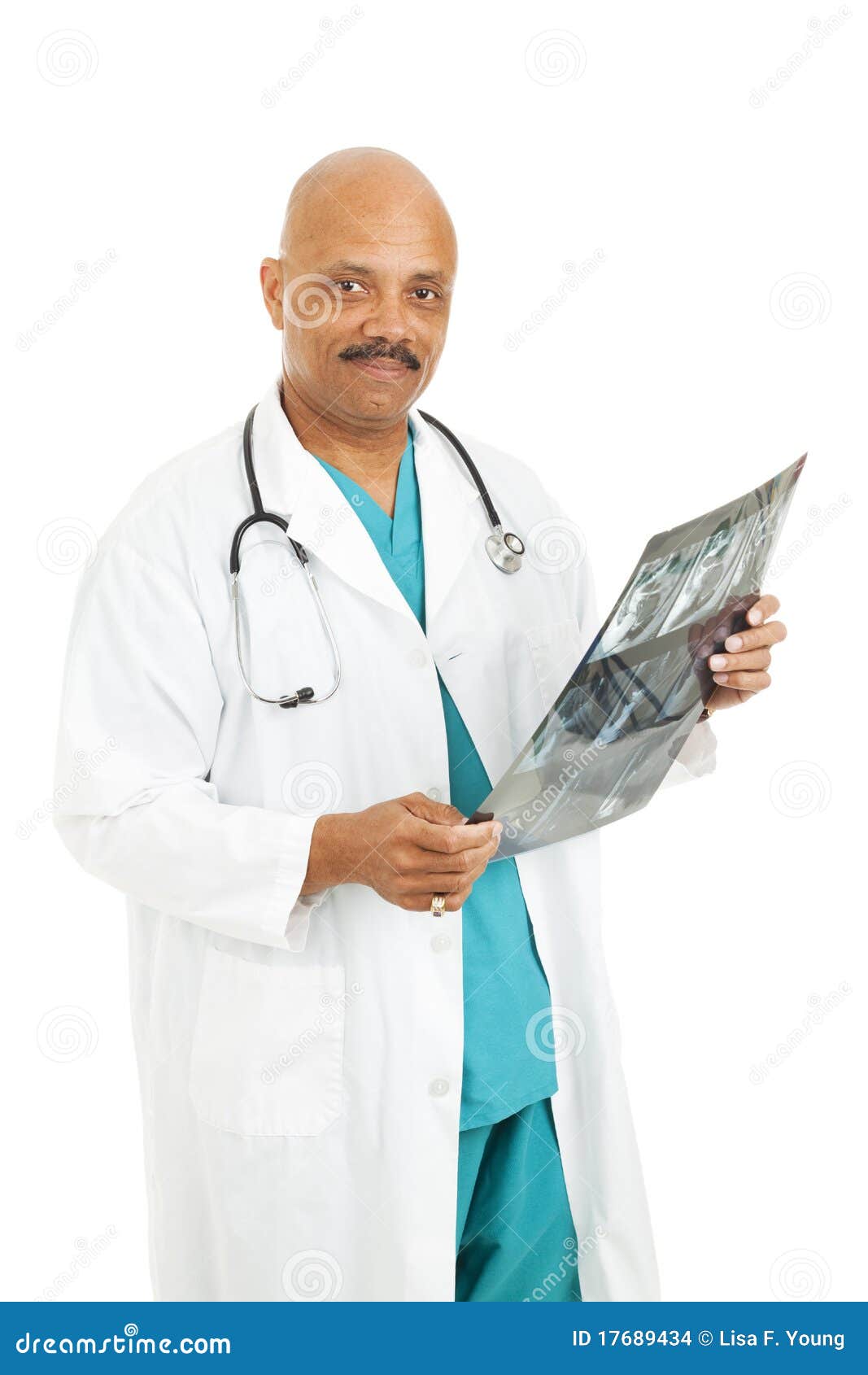 Doctor Reading Xray Results Stock Photo - Image of ethnicity ...