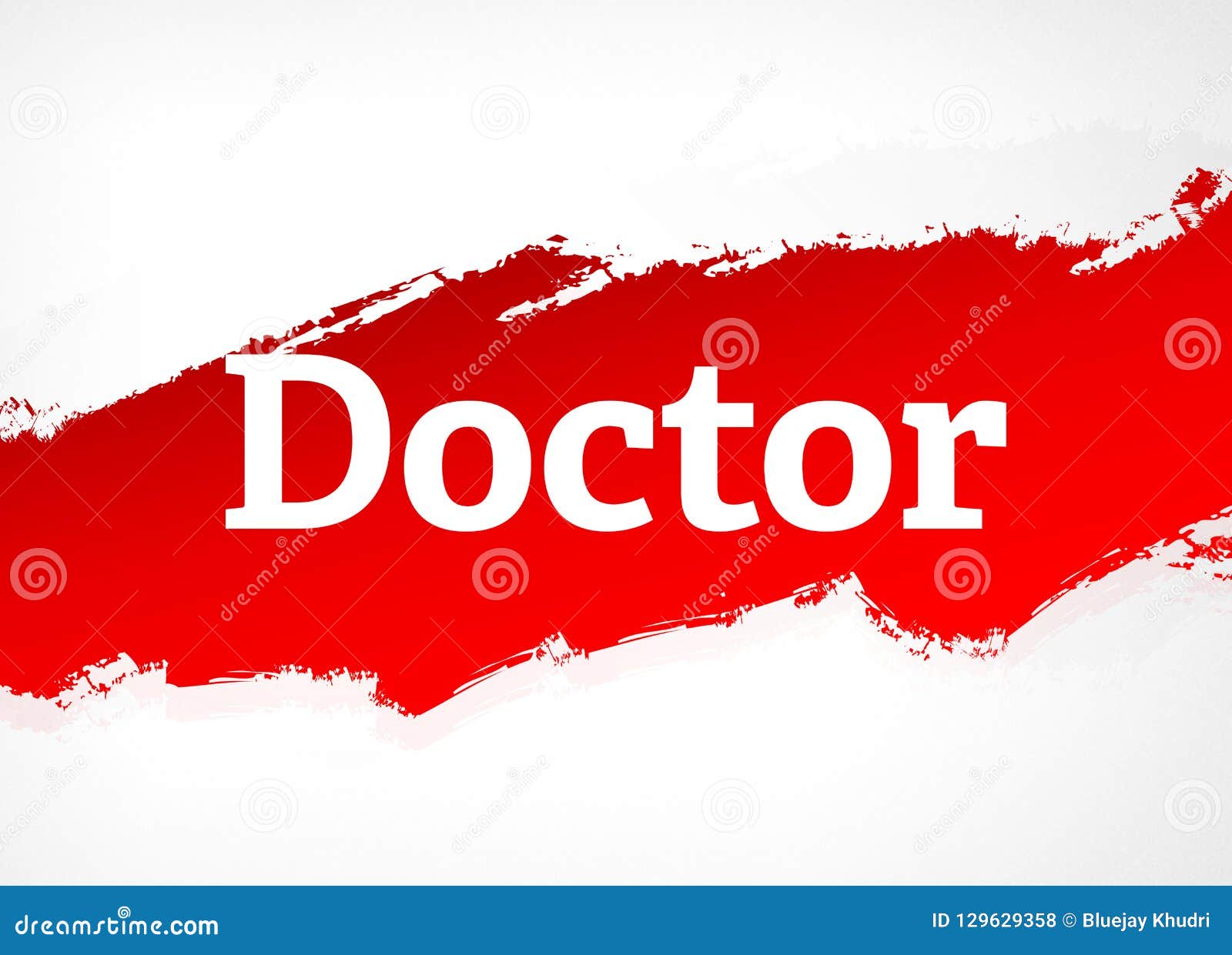 Doctor Red Brush Abstract Background Illustration Stock Illustration ...