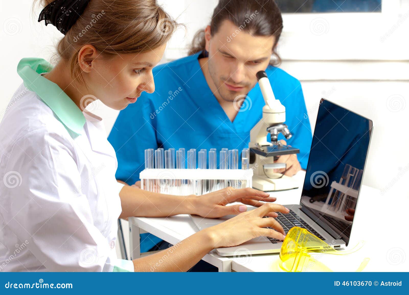 Doctor and Researcher in the Laboratory Stock Photo - Image of male ...