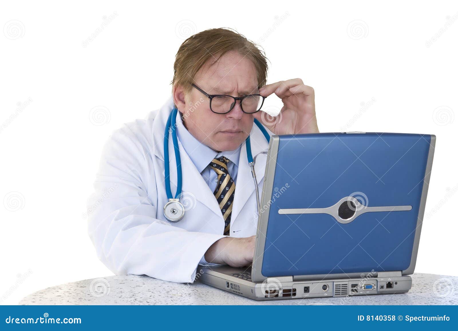 Doctor Reviewing Patient Information Stock Photo - Image of nurse ...