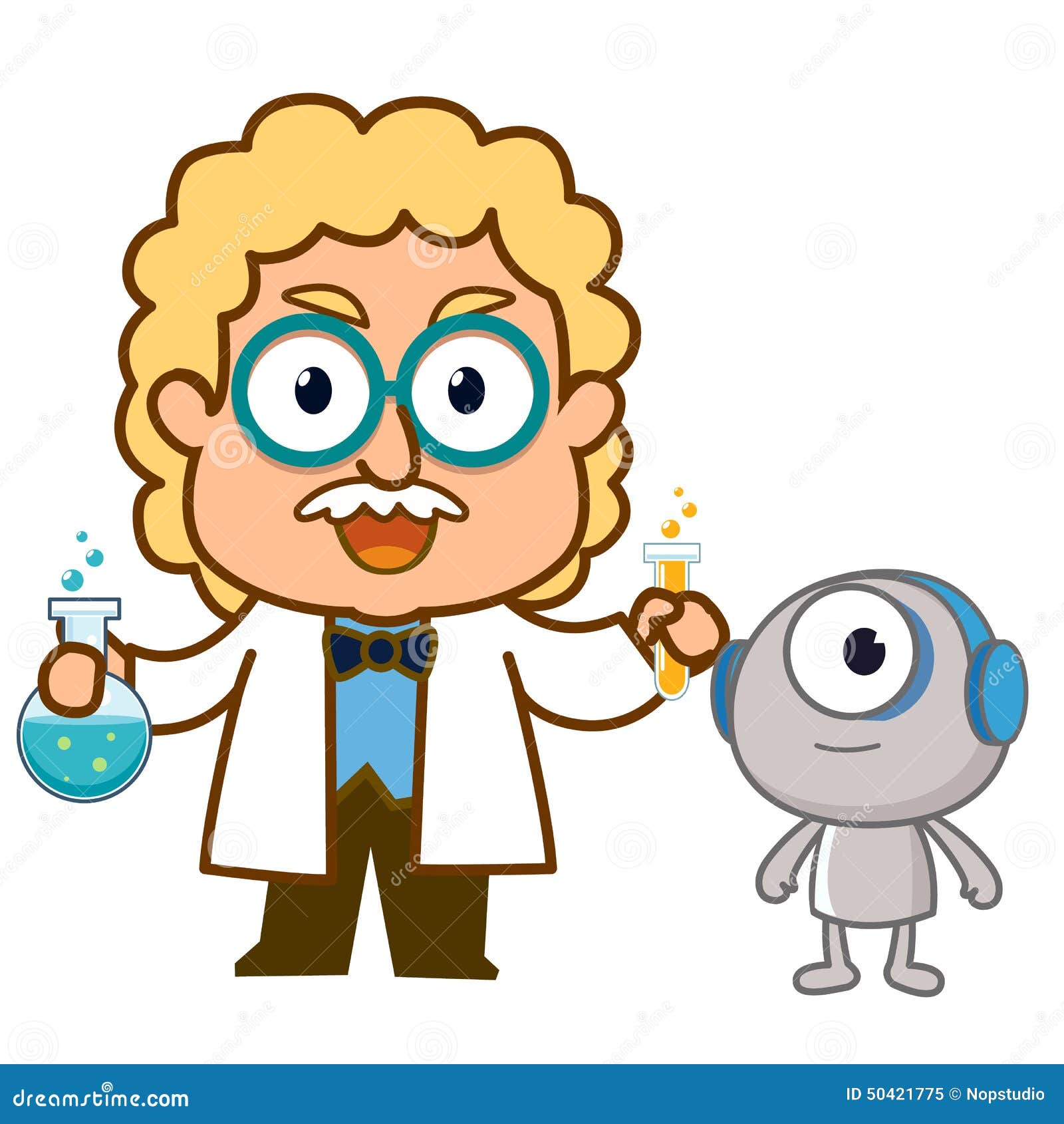 Doctor and Robot stock vector. Illustration of doctor - 50421775