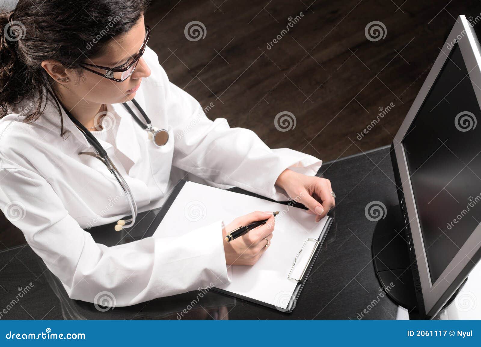 Doctor s Desk stock image. Image of medicine, consultant - 2061117