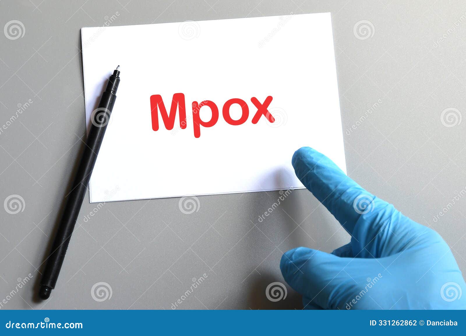 Doctor S Hand Indicate White Sheet with Text Mpox. Concept for Mpox ...