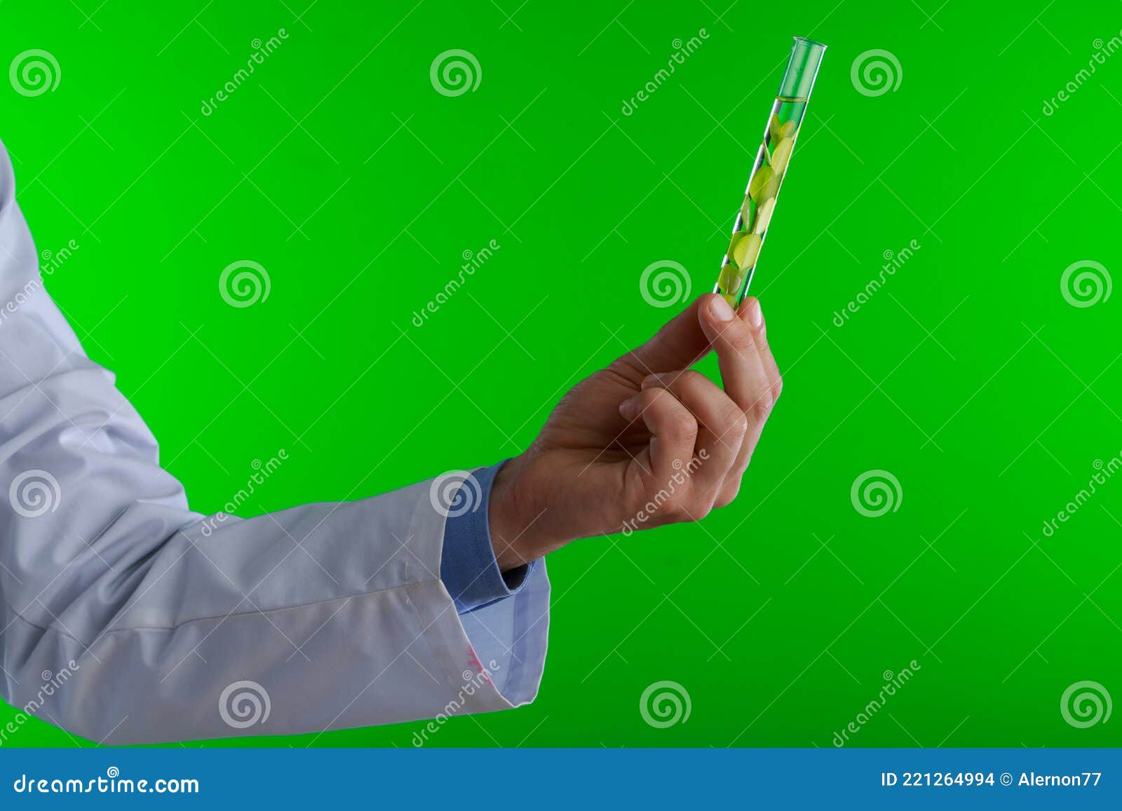 Doctor`s Hands with Various Test Tubes and Syringes Stock Photo - Image ...