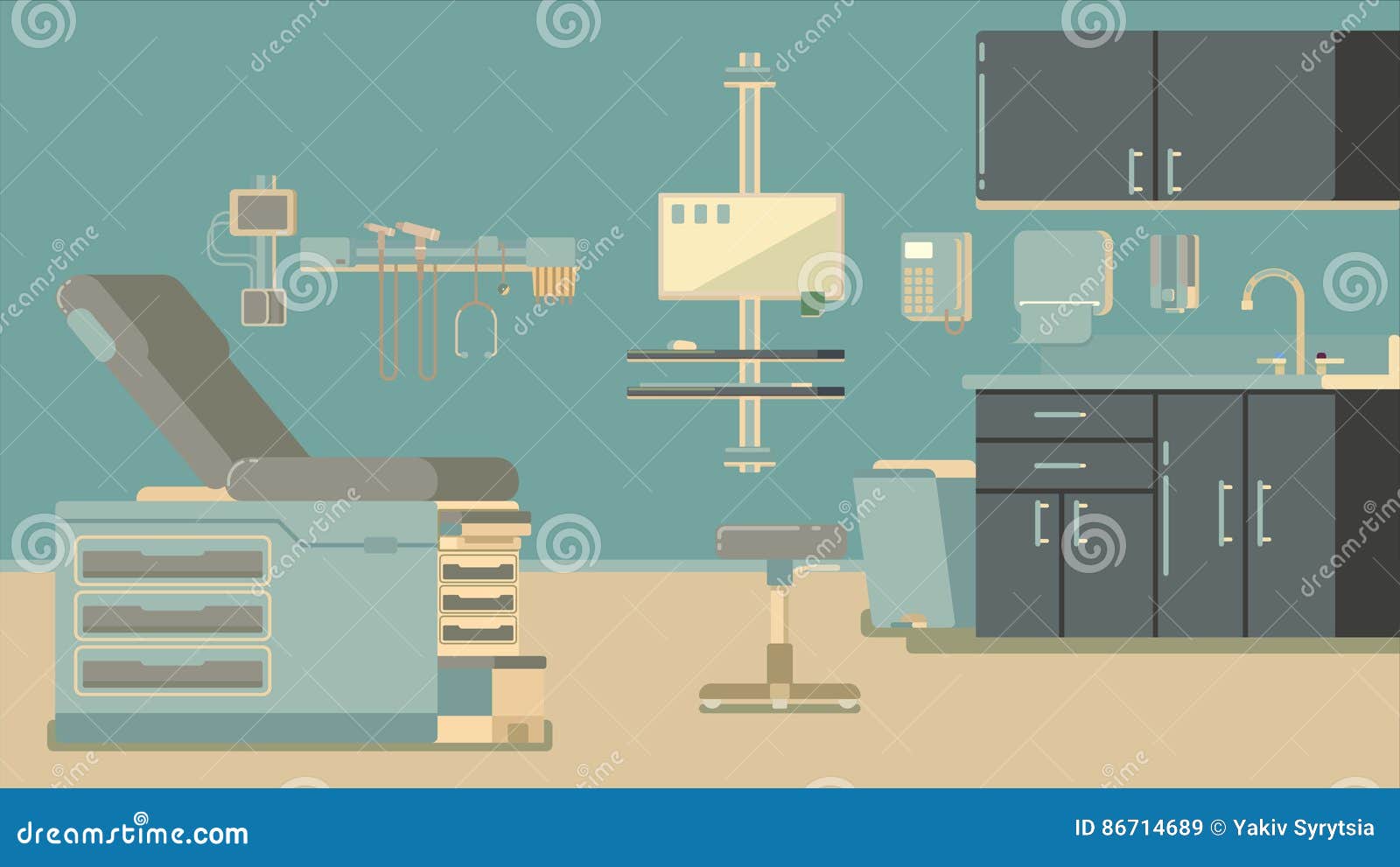 Doctor S Office Illustration Stock Illustration - Illustration of ...