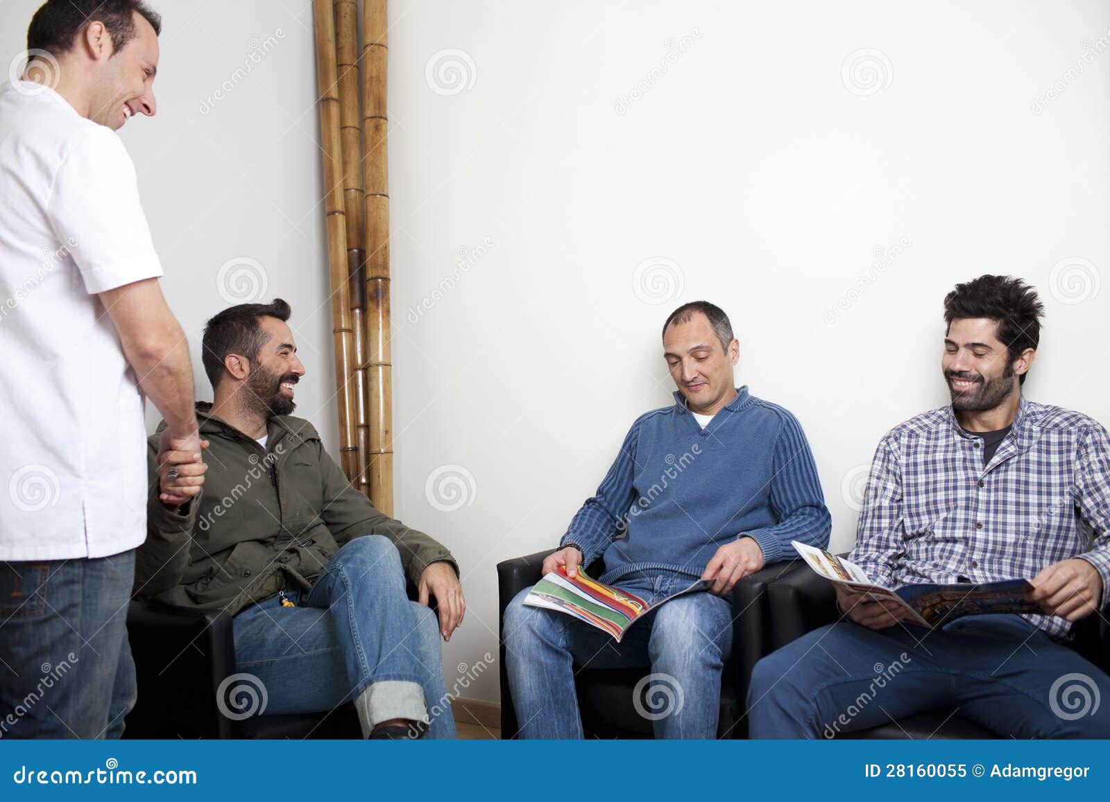 Doctor Saying Hello To Patient Stock Image - Image of jacket, medical ...