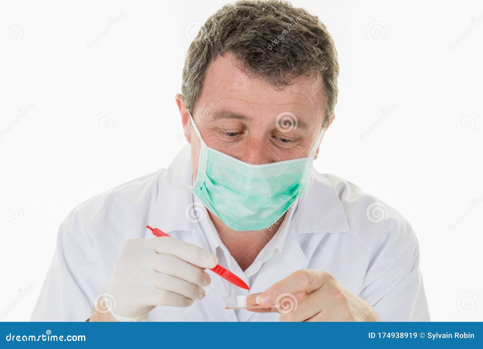 Doctor in Science Laboratory Analysis Sampling of Coronavirus COVID-19 ...