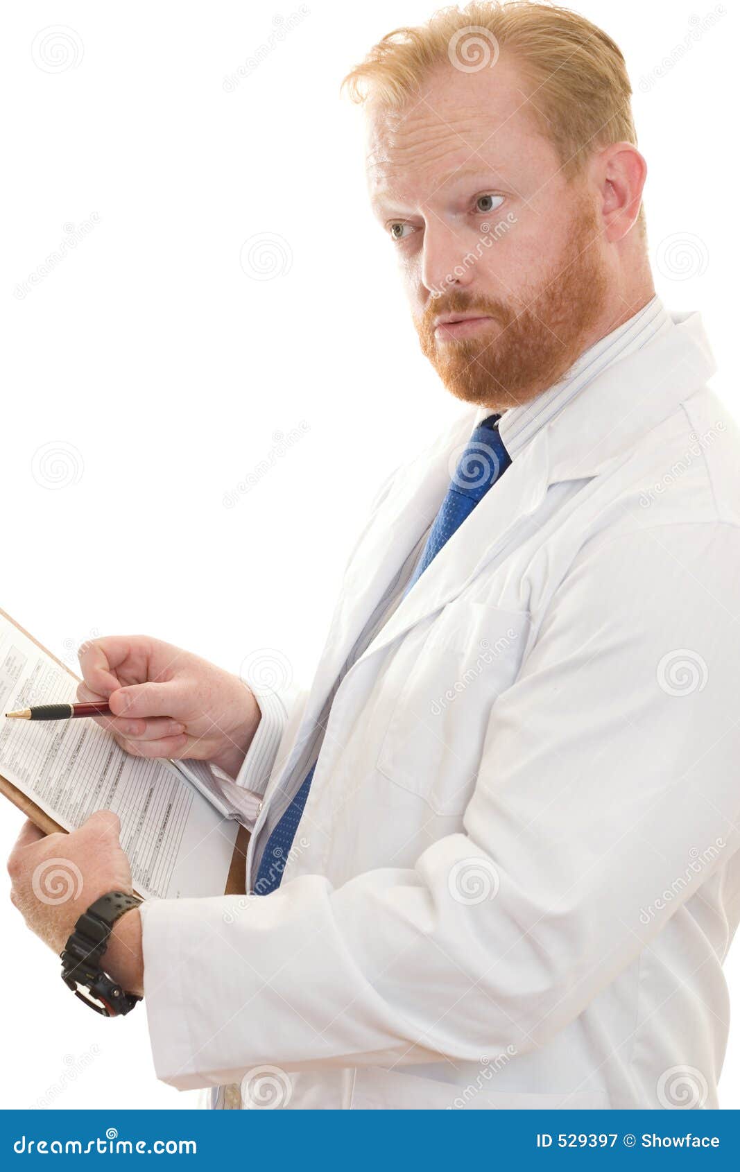 Doctor or Scientist Discussing Information Stock Image - Image of ...