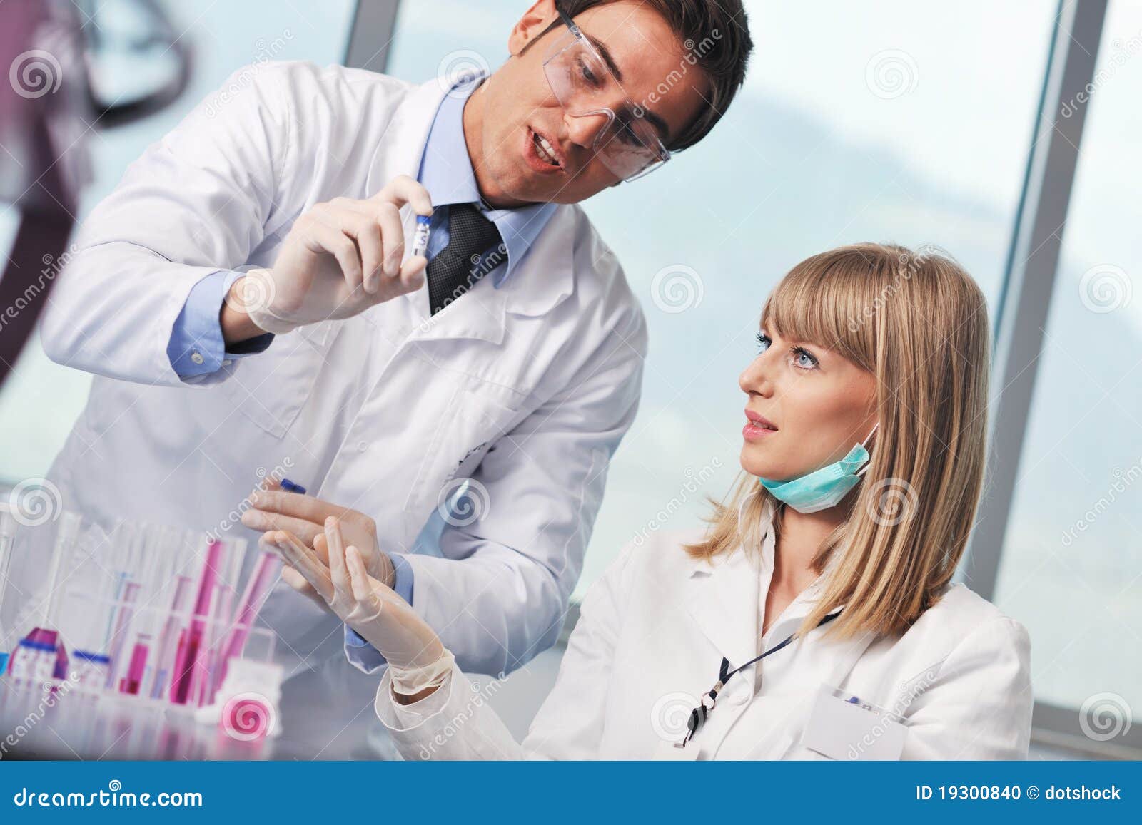 Doctor Scientist in Labaratory Stock Photo - Image of eyewear, industry ...