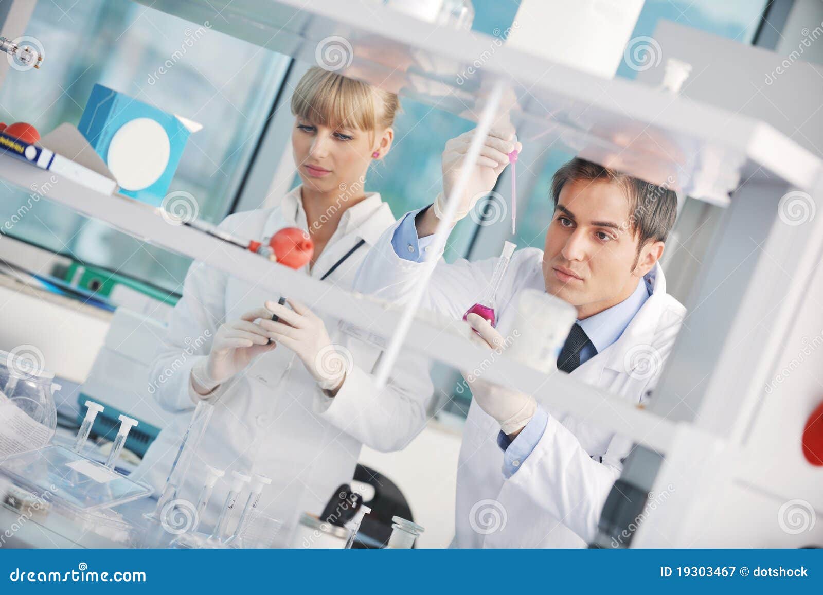 Doctor Scientist in Labaratory Stock Image - Image of adult, laboratory ...