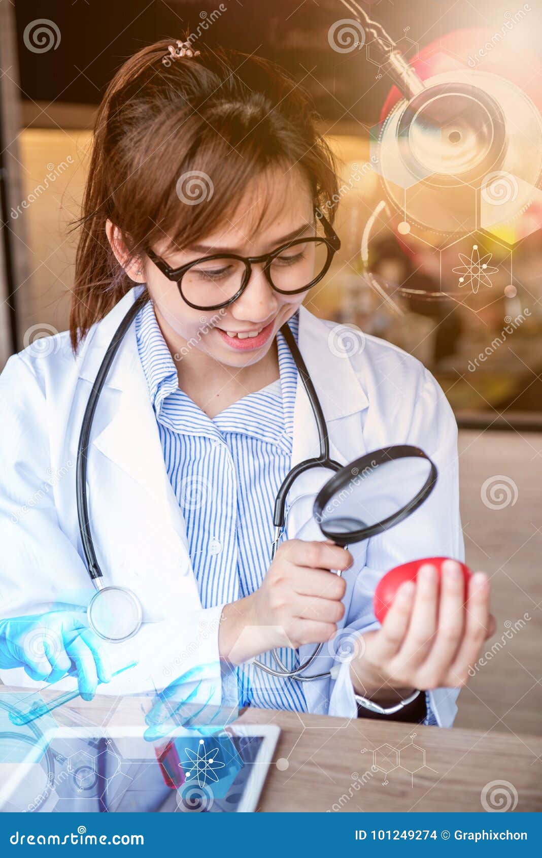 Doctor and Scientist stock photo. Image of checker, cardiogram - 101249274