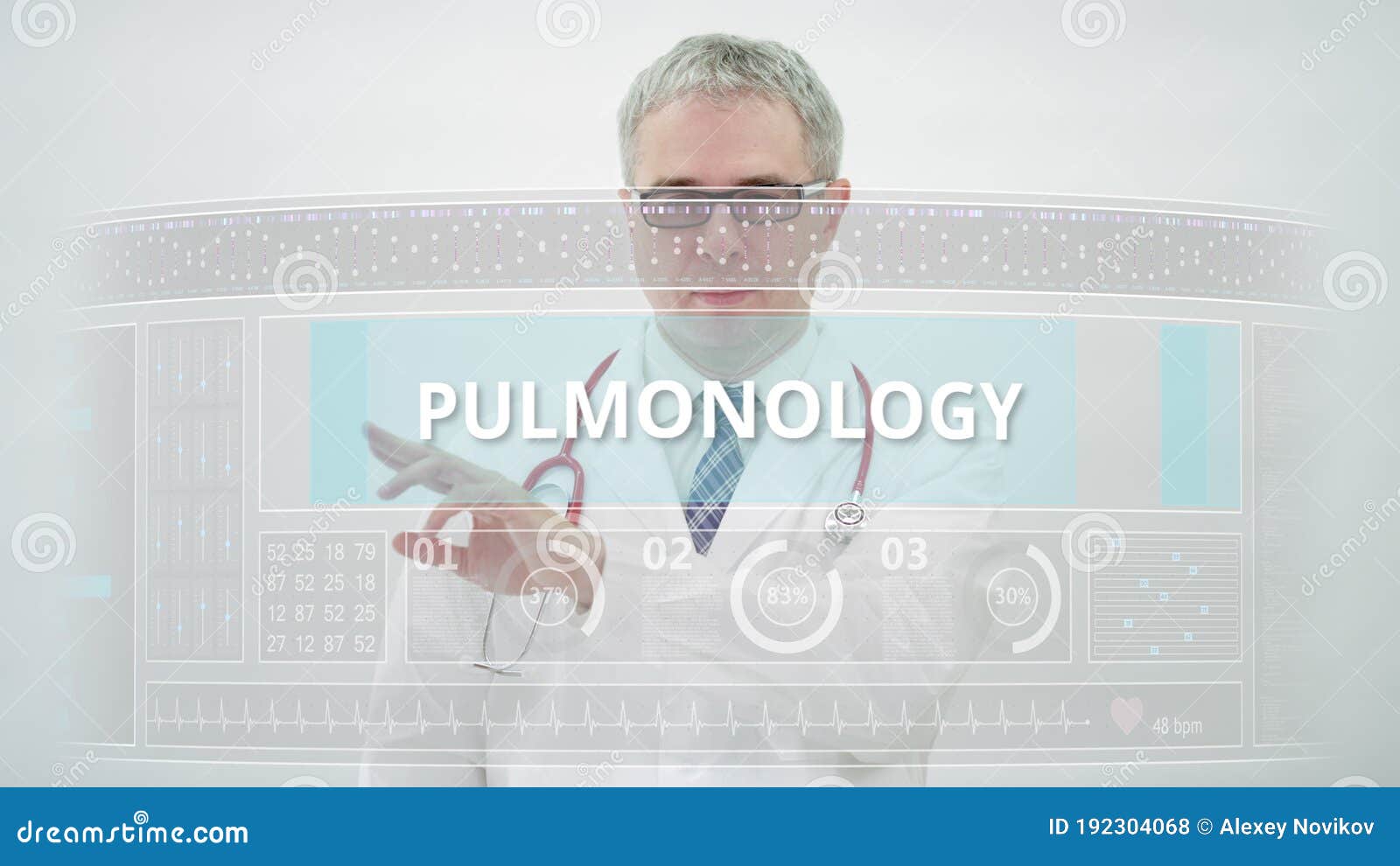 Doctor Scrolls To AI DECISION MAKING Tab On A Modern Medical Display ...