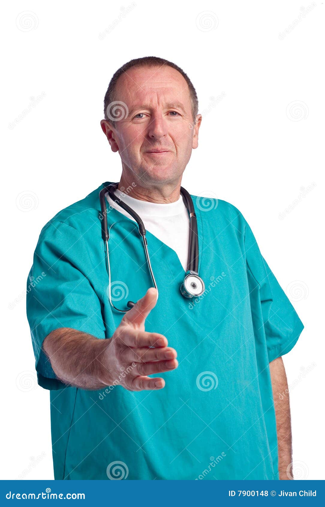 Doctor In Scrubs Picture. Image: 7900148