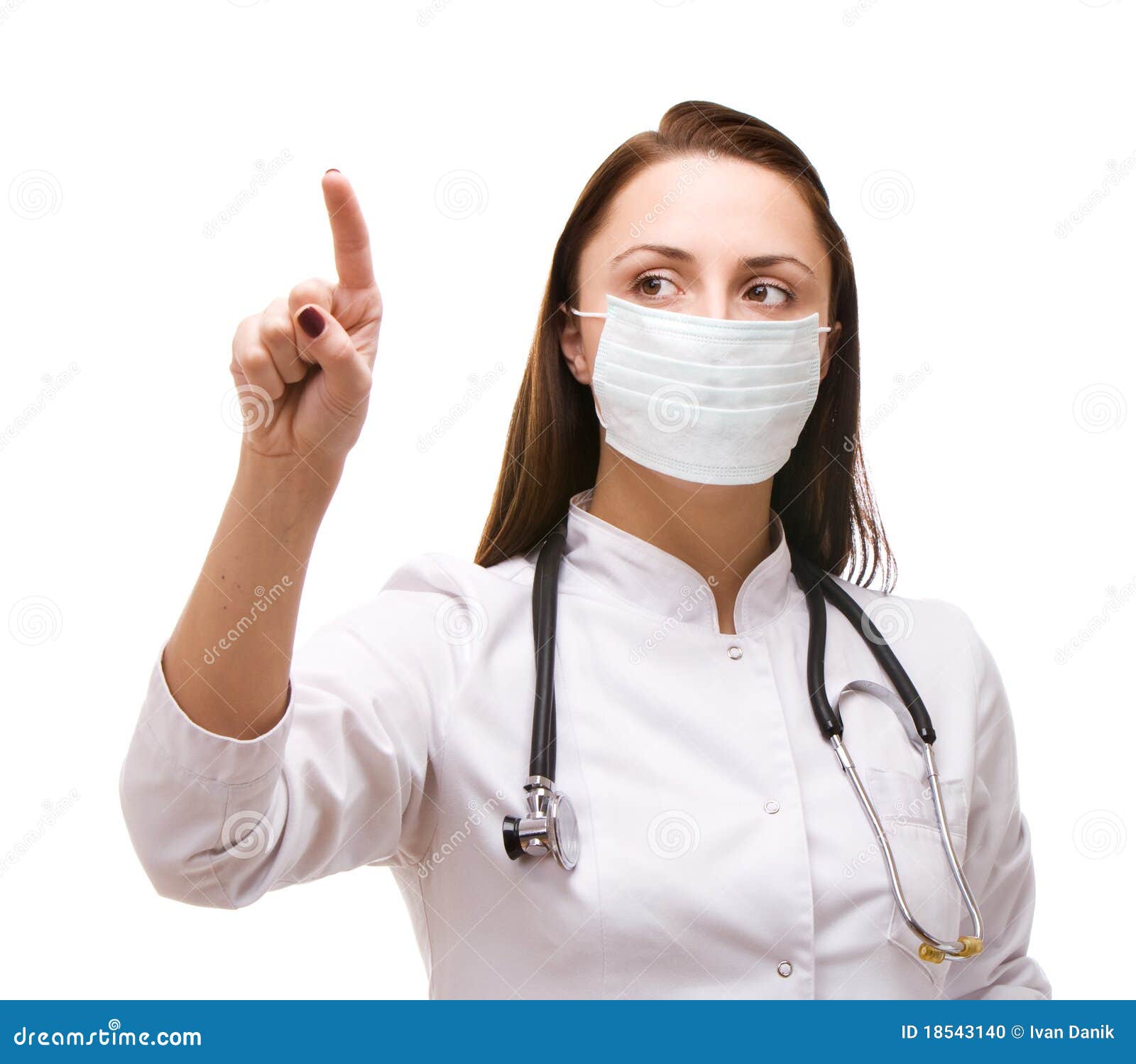 Doctor selecting something stock photo. Image of nurse - 18543140