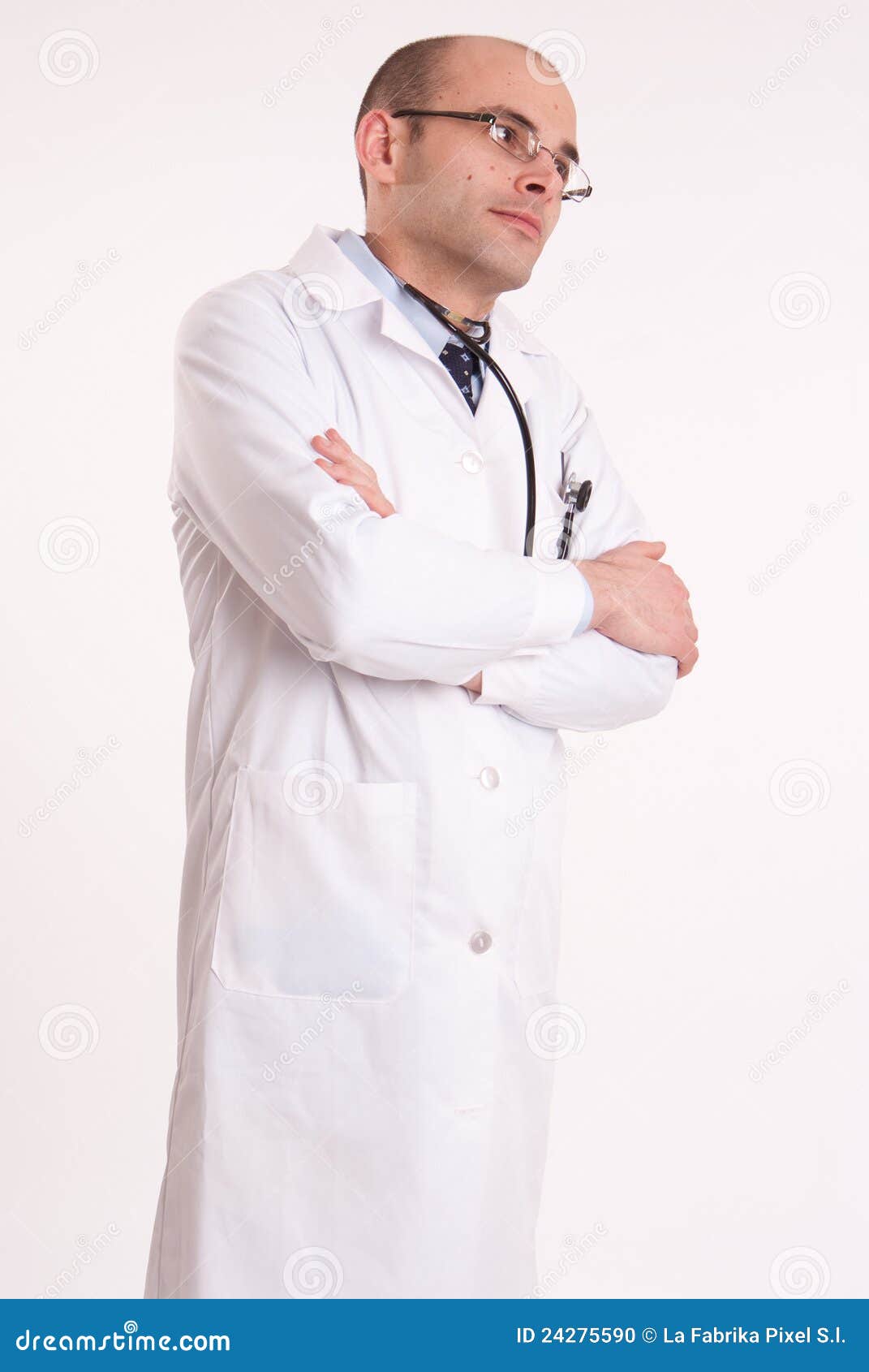 Doctor with Serious Expression Stock Photo - Image of medical ...