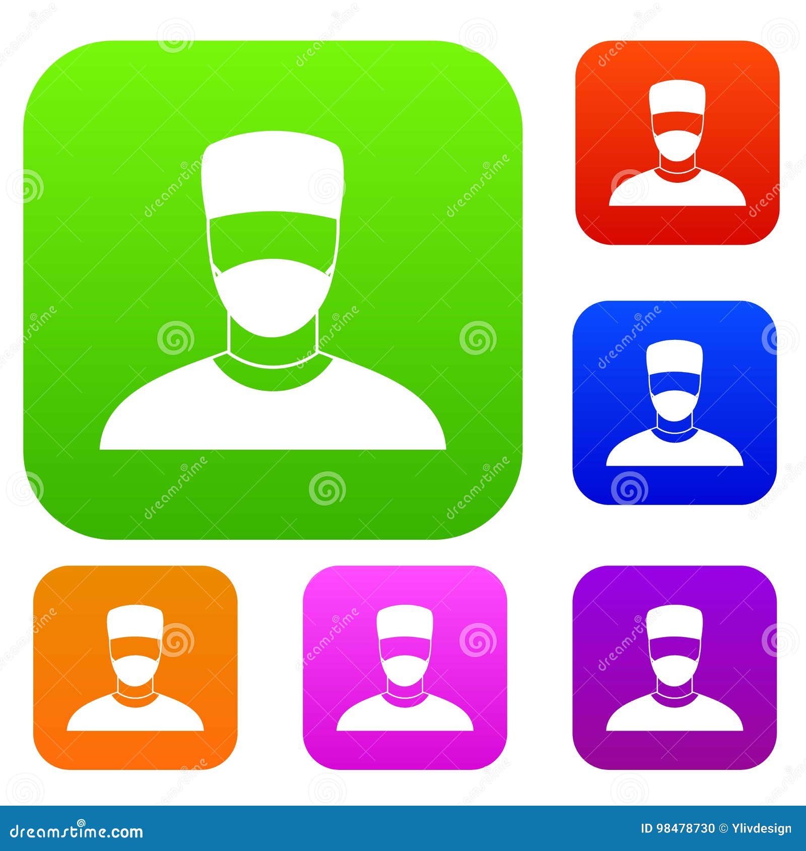 Doctor set collection stock vector. Illustration of healthcare - 98478730