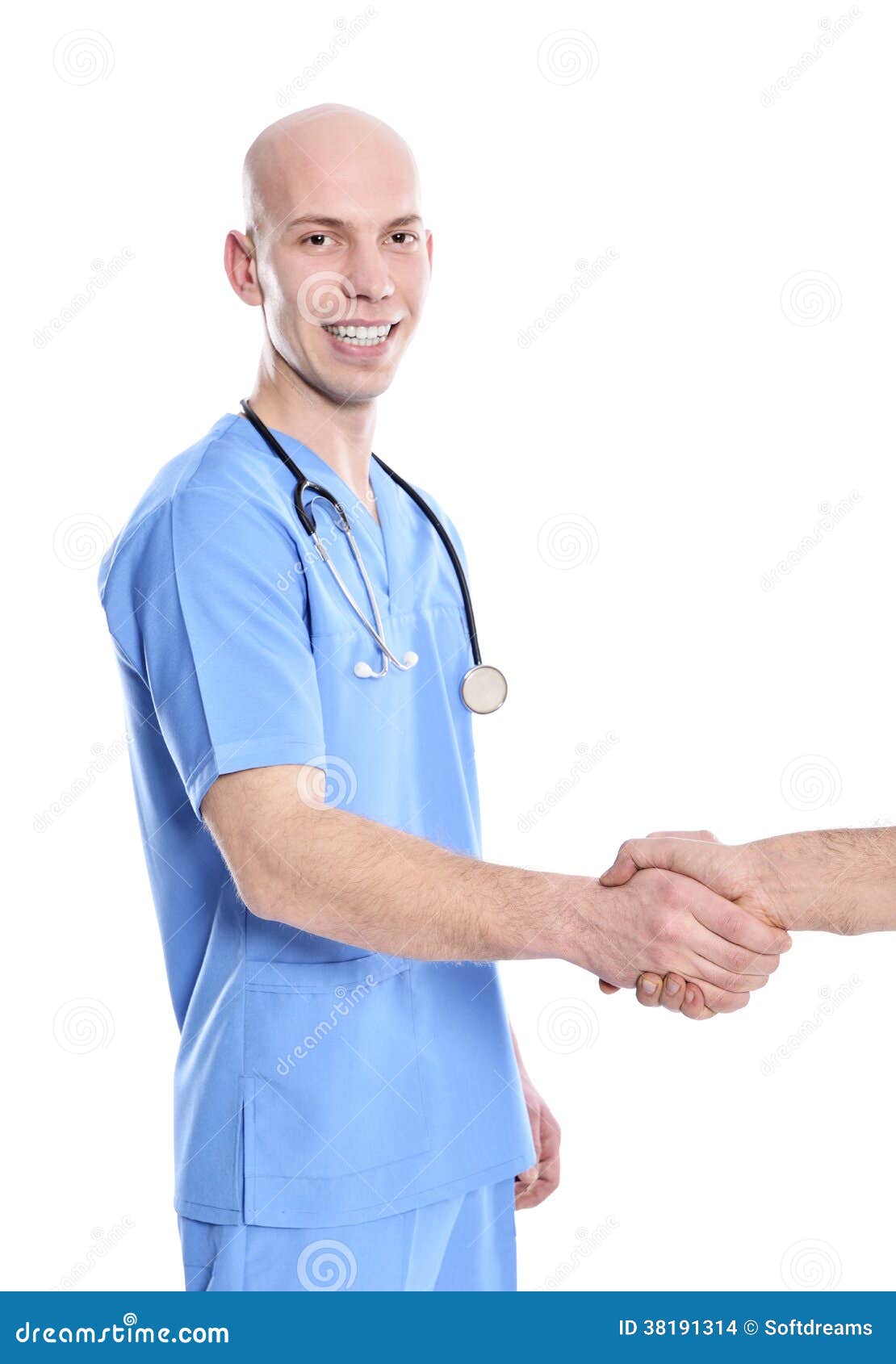 Doctor Shaking Hands with Senior Patient Stock Photo - Image of good ...