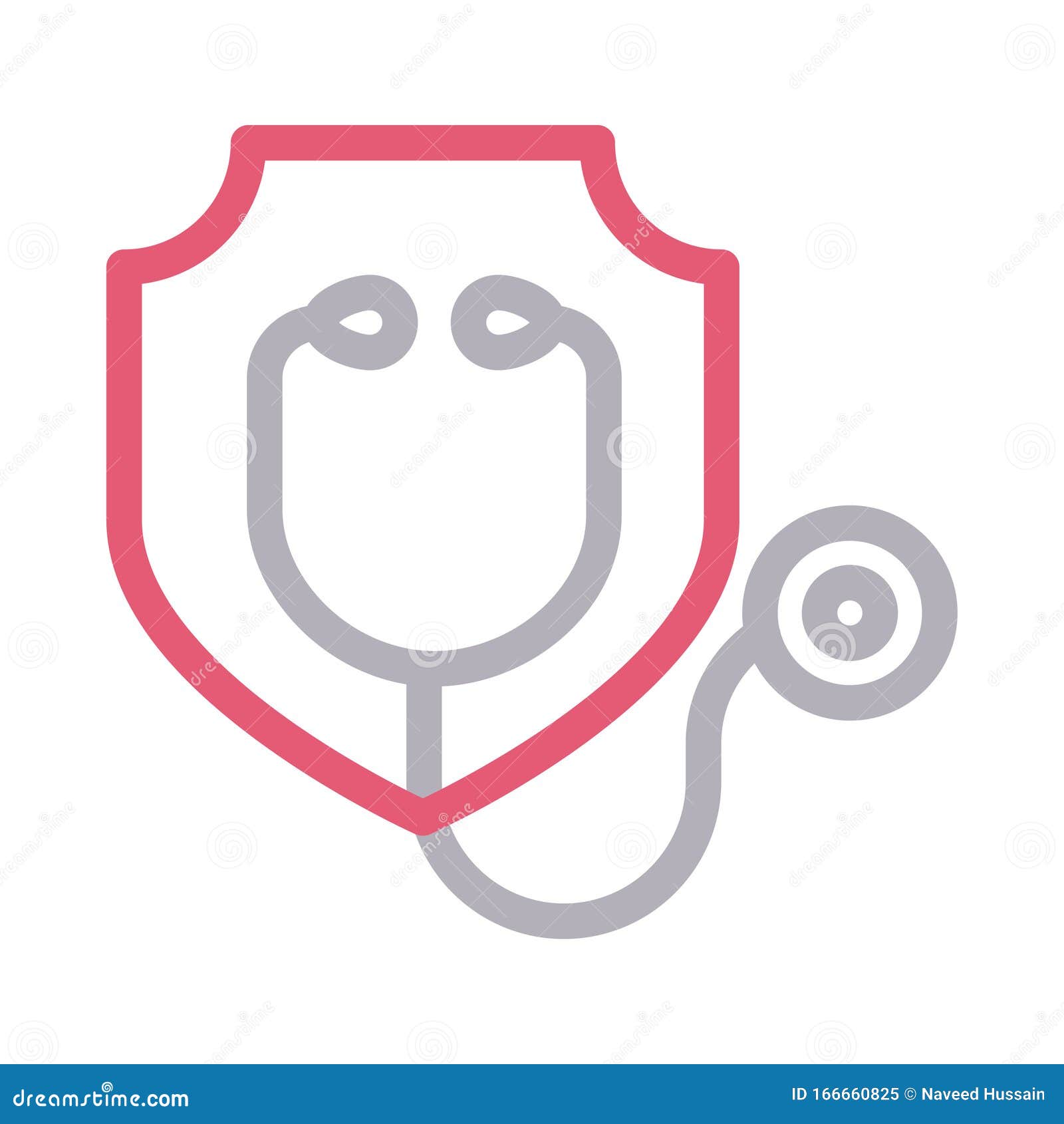 Doctor Shield Vector Color Line Icon Stock Illustration - Illustration ...