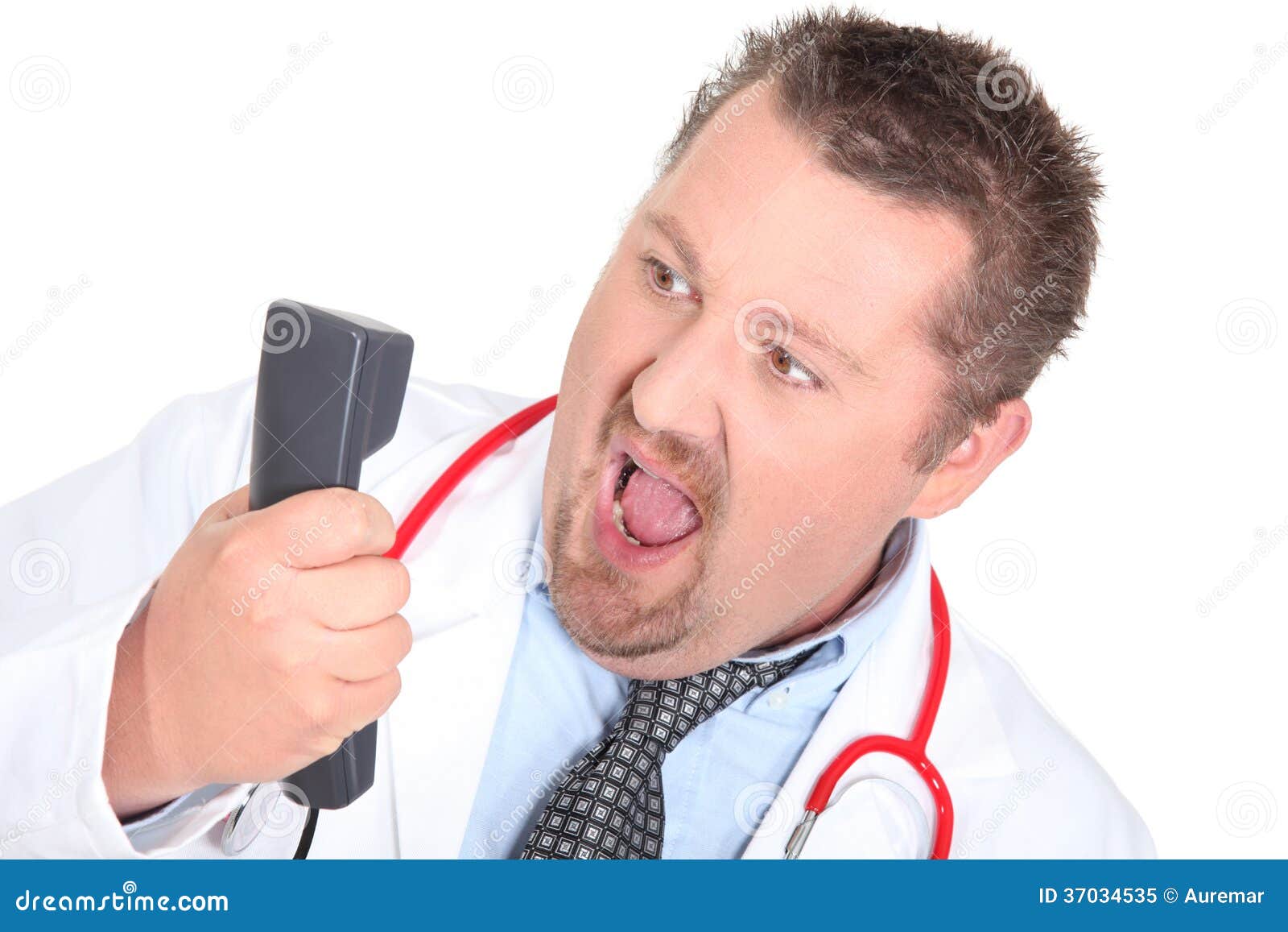 Doctor shouting stock image. Image of medicare, doctor - 37034535