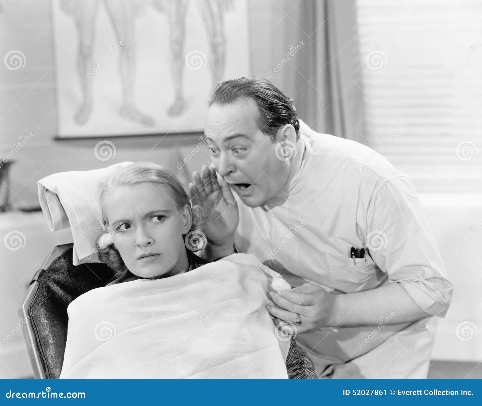 Doctor Shouting into the Ear of a Patient Stock Image - Image of inside ...