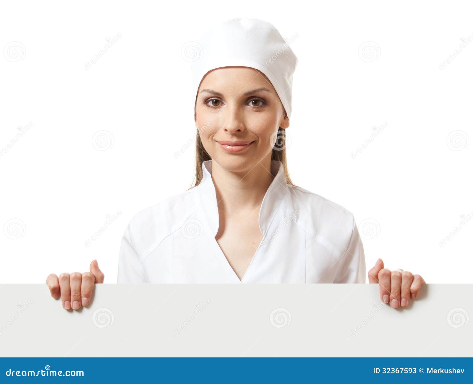 Doctor Showing Billboard Sign with Copy Space Stock Image - Image of ...