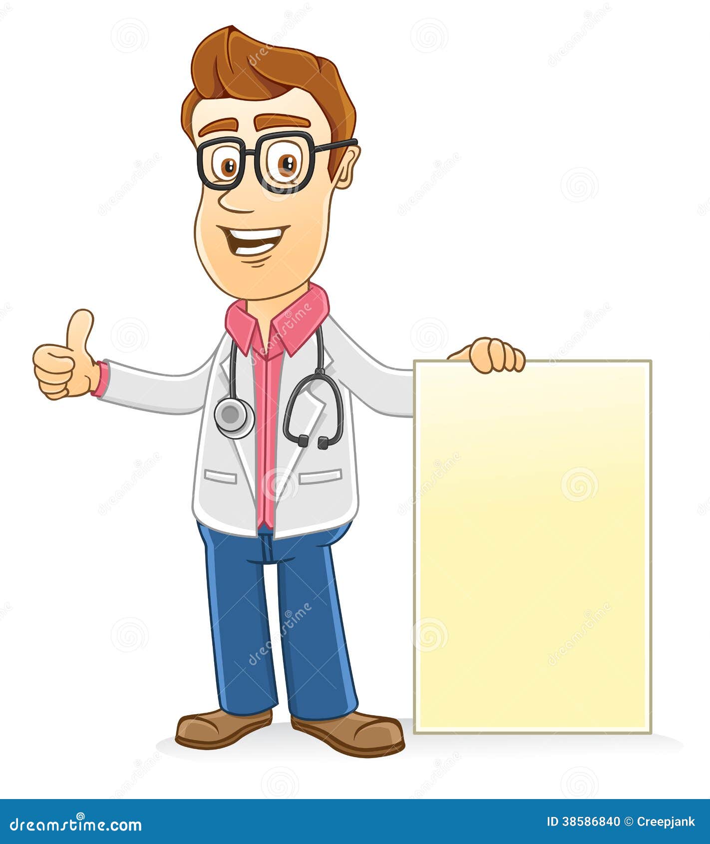 Doctor - Showing Blank Board Stock Vector - Illustration of ...