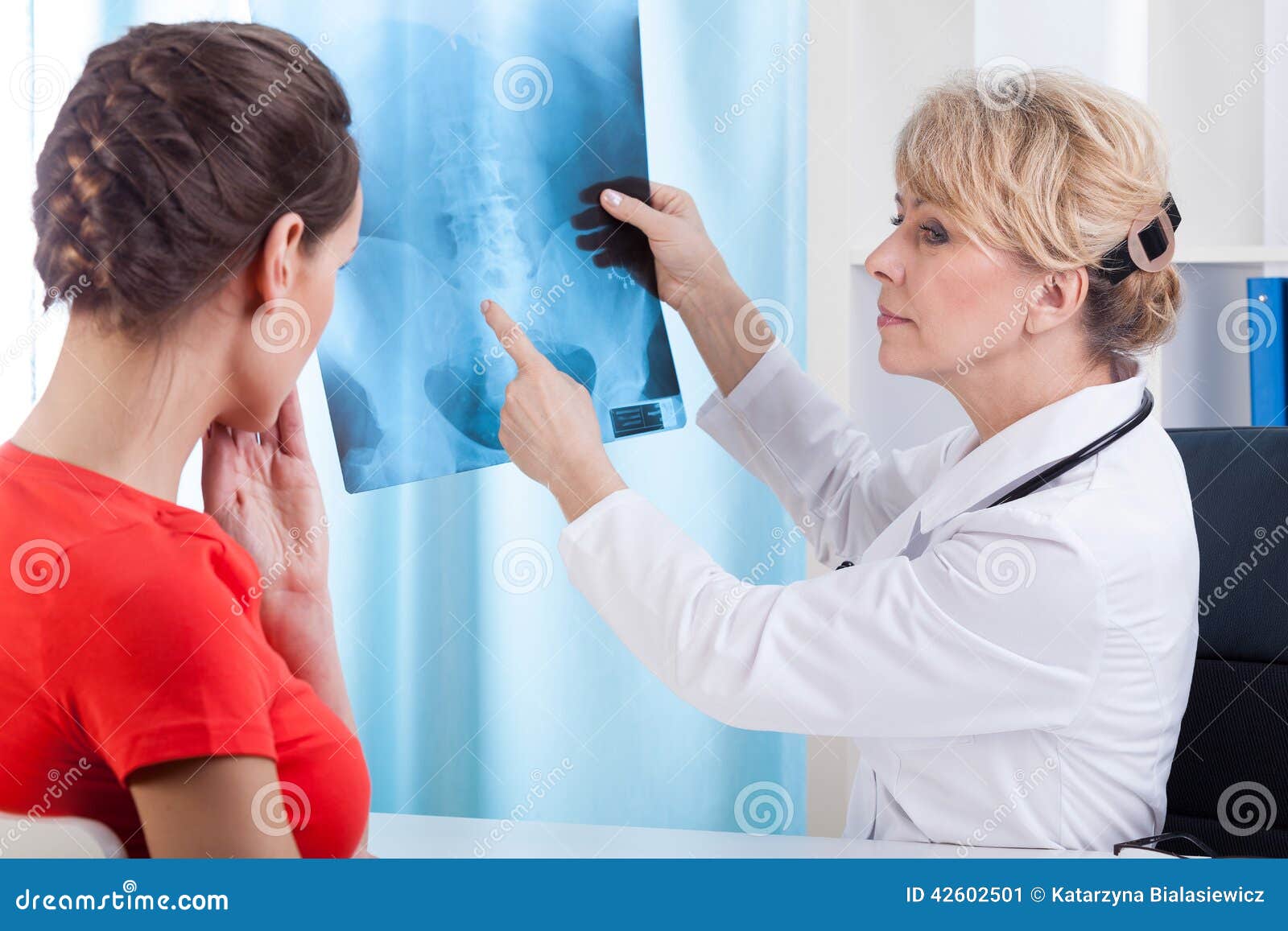 Doctor Showing Patient Test Results Stock Image - Image of occupation ...