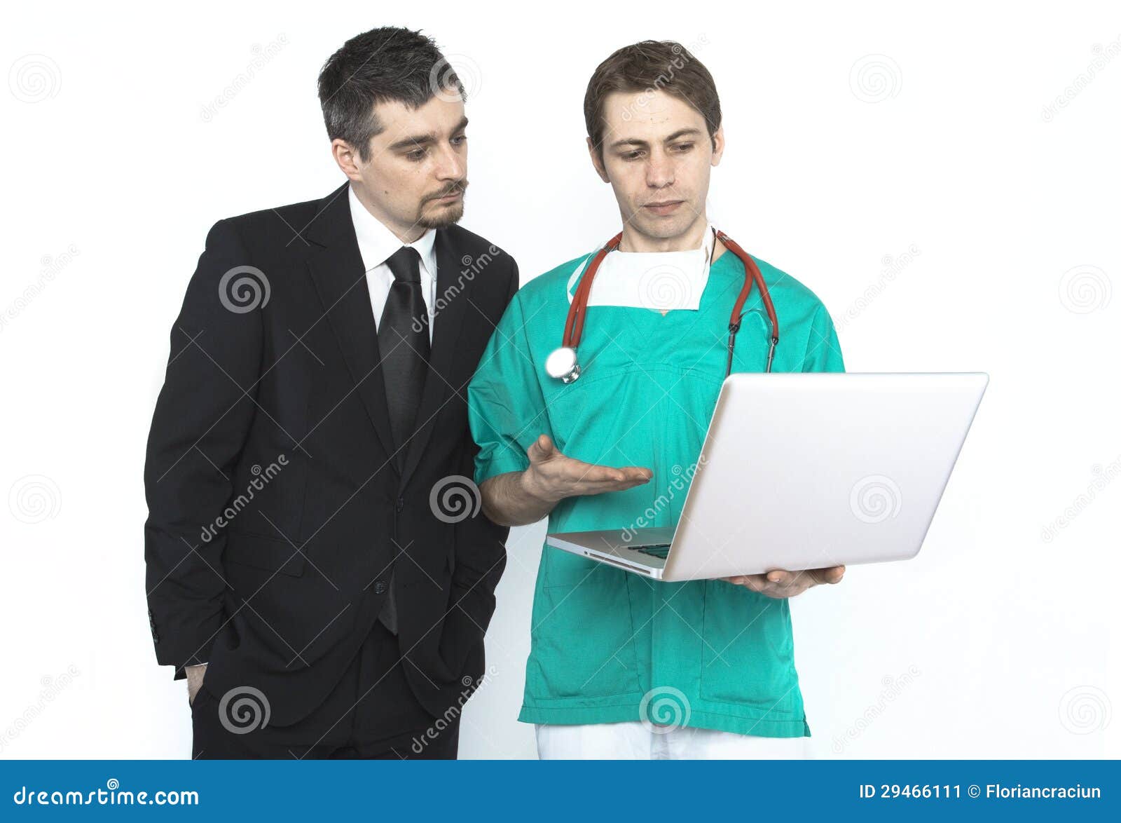Doctor Showing Test Results To a Patient Stock Image - Image of blue ...