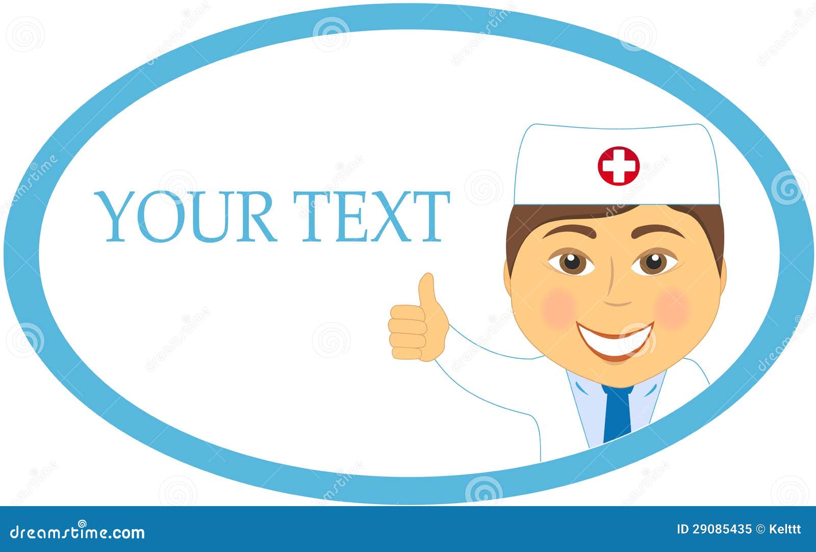 Doctor Showing Thumb Up and Smile Stock Vector - Illustration of ...