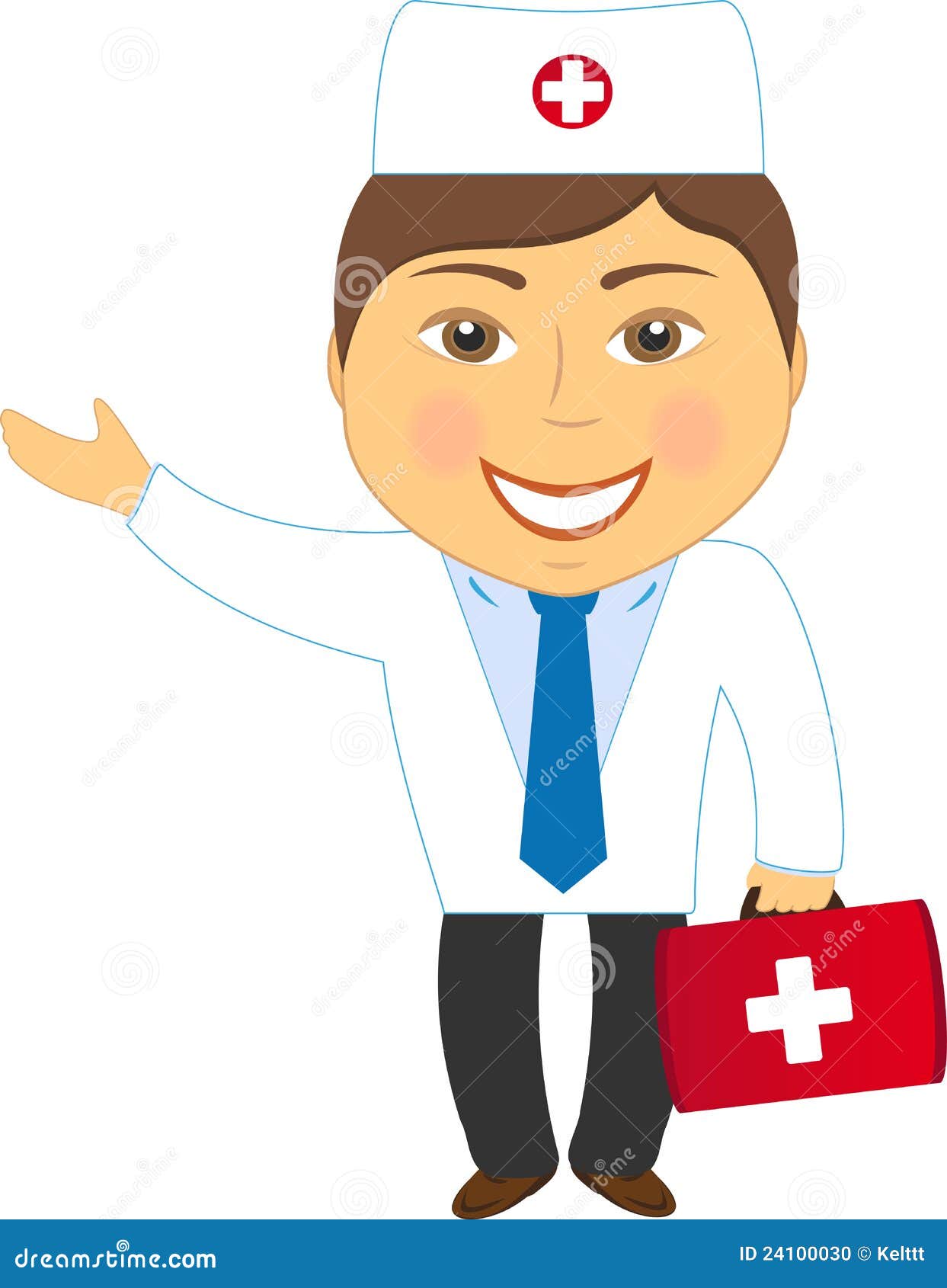 Doctor showing up stock vector. Illustration of pharmacy - 24100030