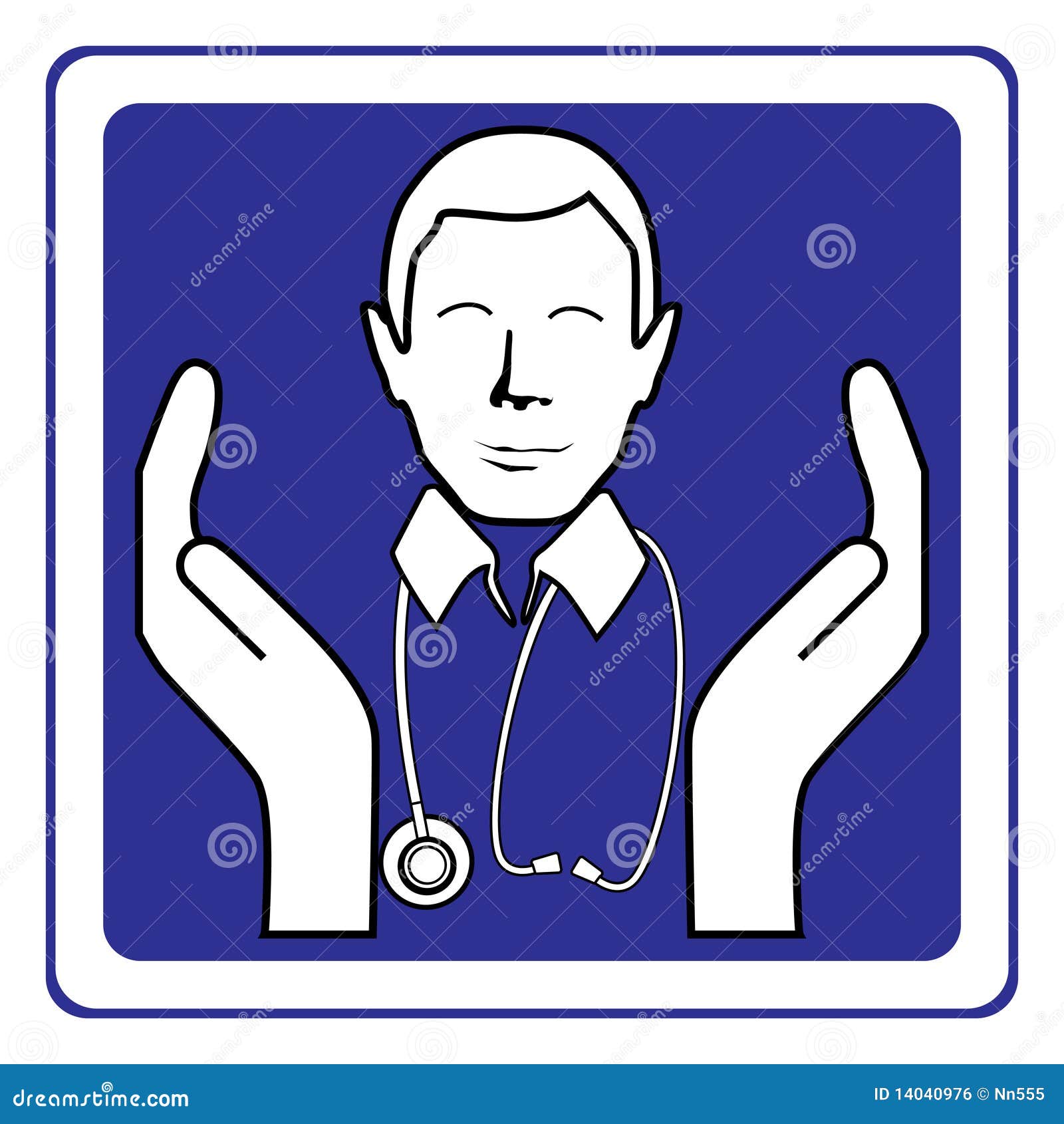 Doctor sign stock vector. Illustration of face, insurance - 14040976