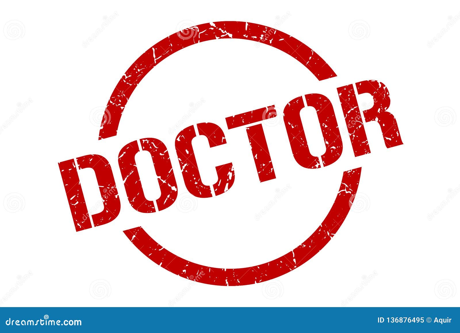 Doctor stamp stock vector. Illustration of vintage, template - 136876495