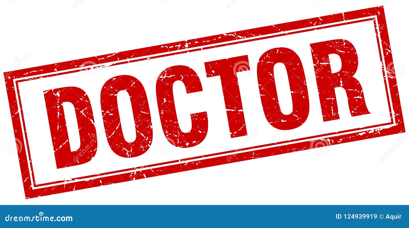 Doctor stamp stock vector. Illustration of doctor, retro - 124939919