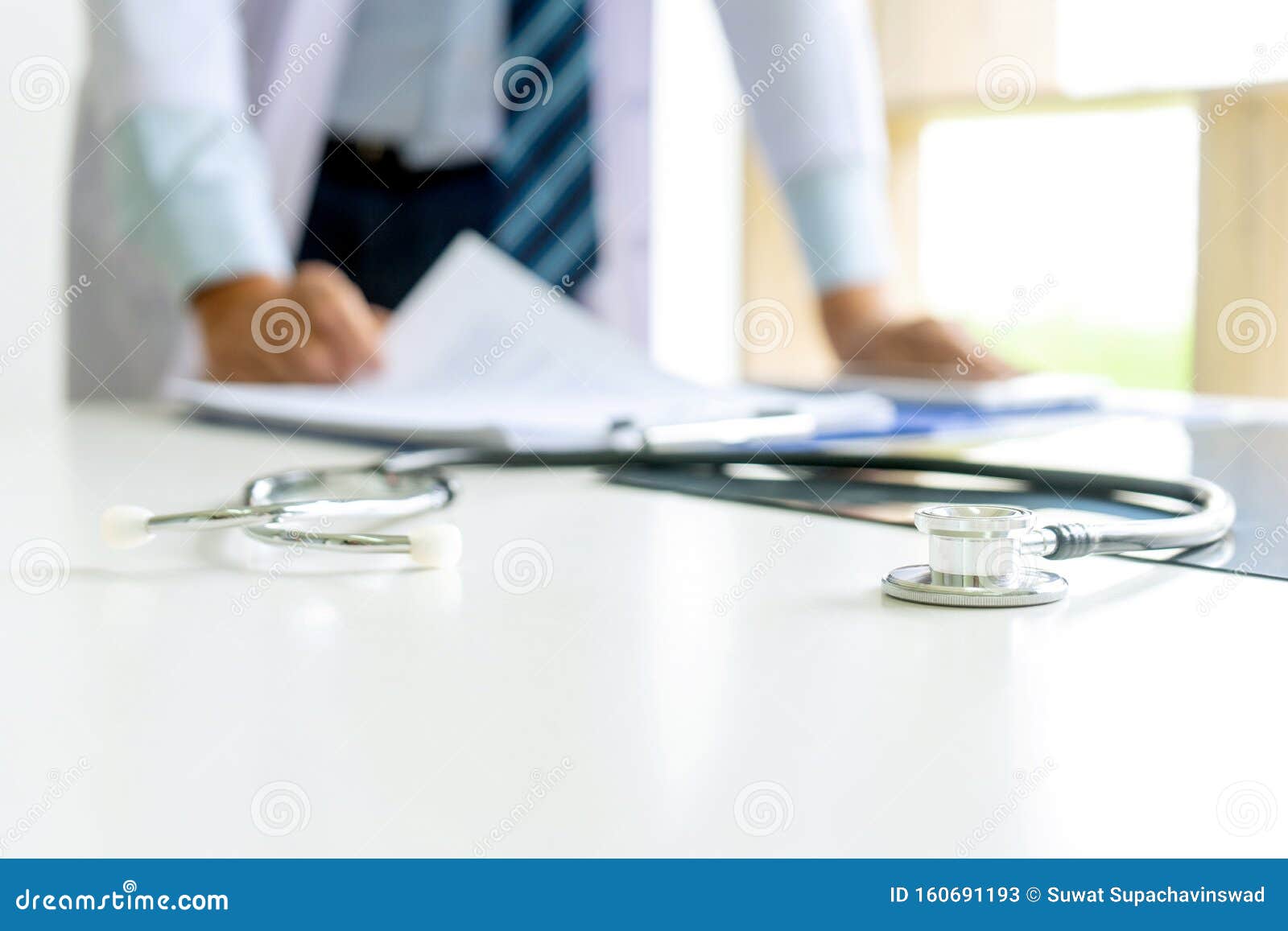 Doctor Stand on the Table with X Ray Film Stock Image - Image of ...