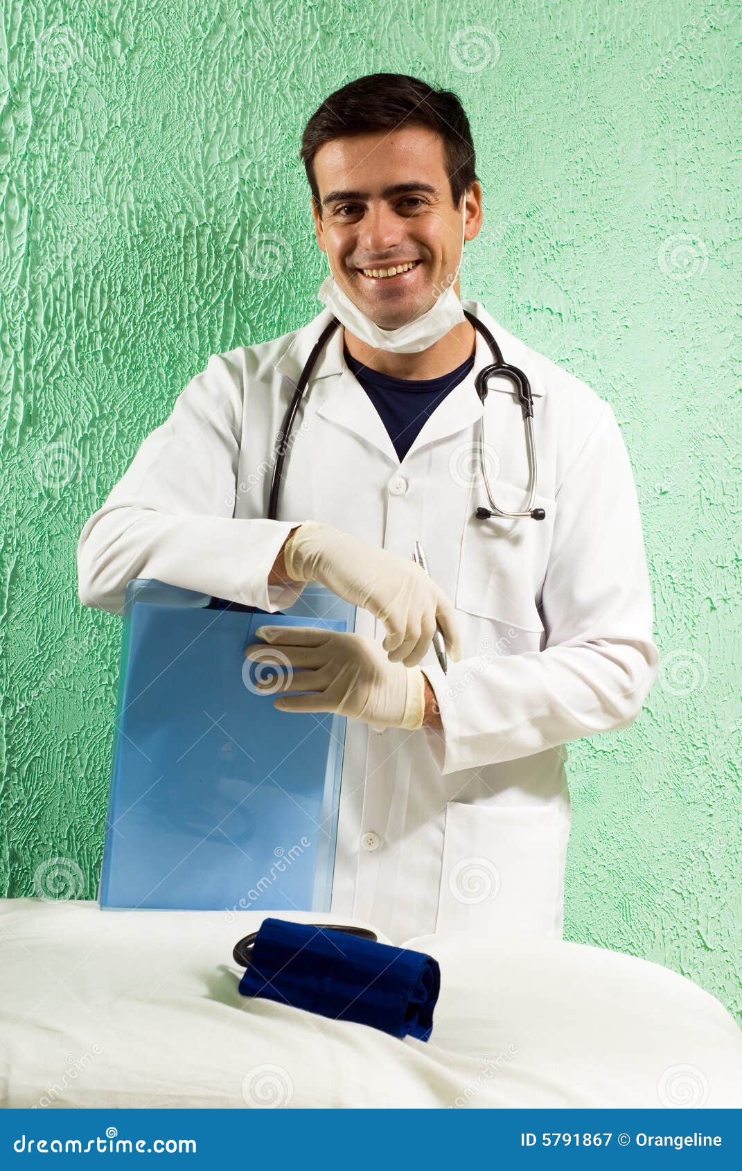 Doctor Standing in Doctors Office - Vertical Stock Image - Image of ...