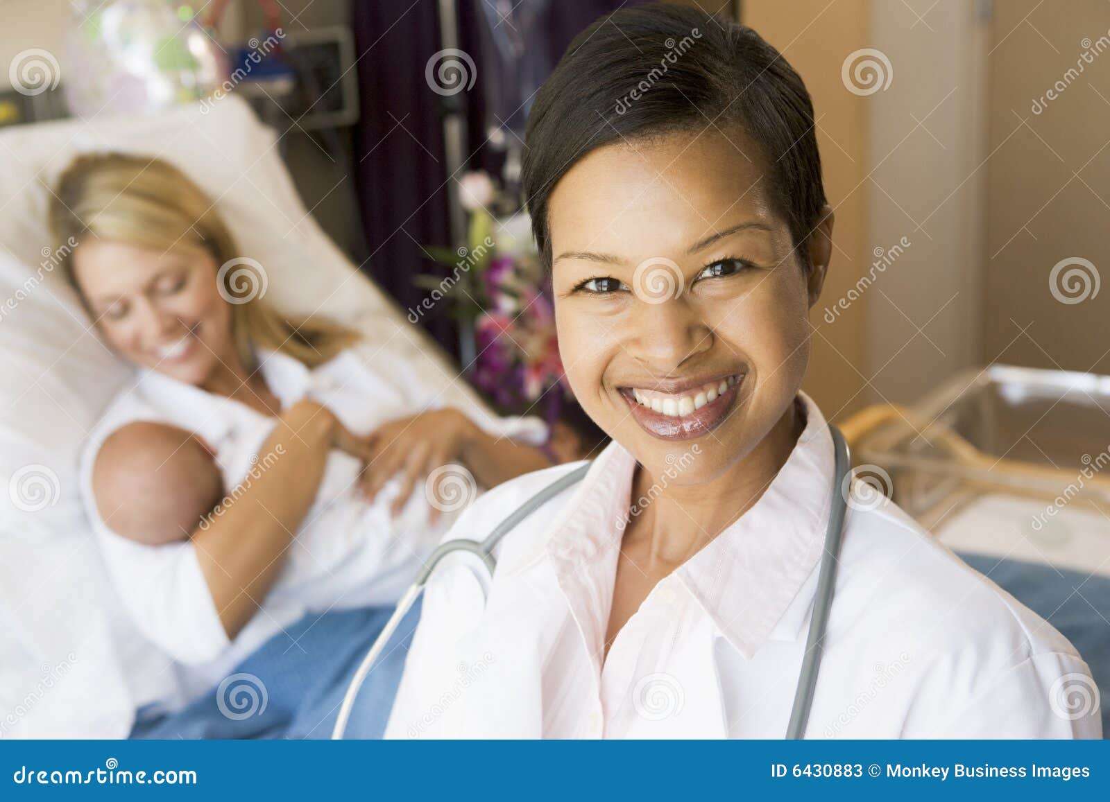 Doctor Standing in Her Patients Room Stock Image - Image of health ...