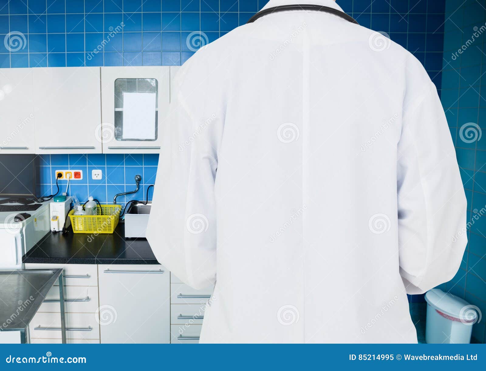 Doctor Standing in Hospital Laboratory Stock Image - Image of gesturing ...