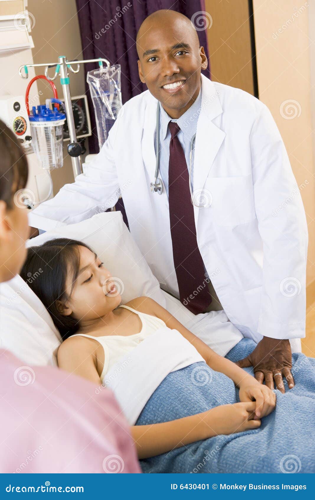 Doctor Standing in Hospital Room Stock Image - Image of scrubs, resting ...