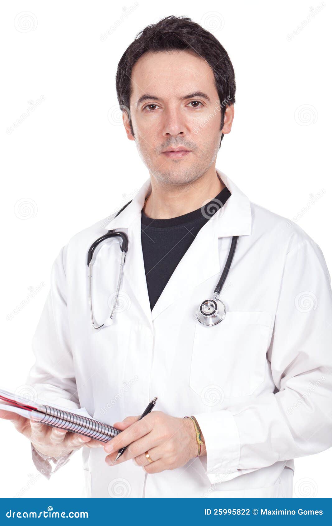 Doctor Standing and Writing a Prescription Stock Photo - Image of ...