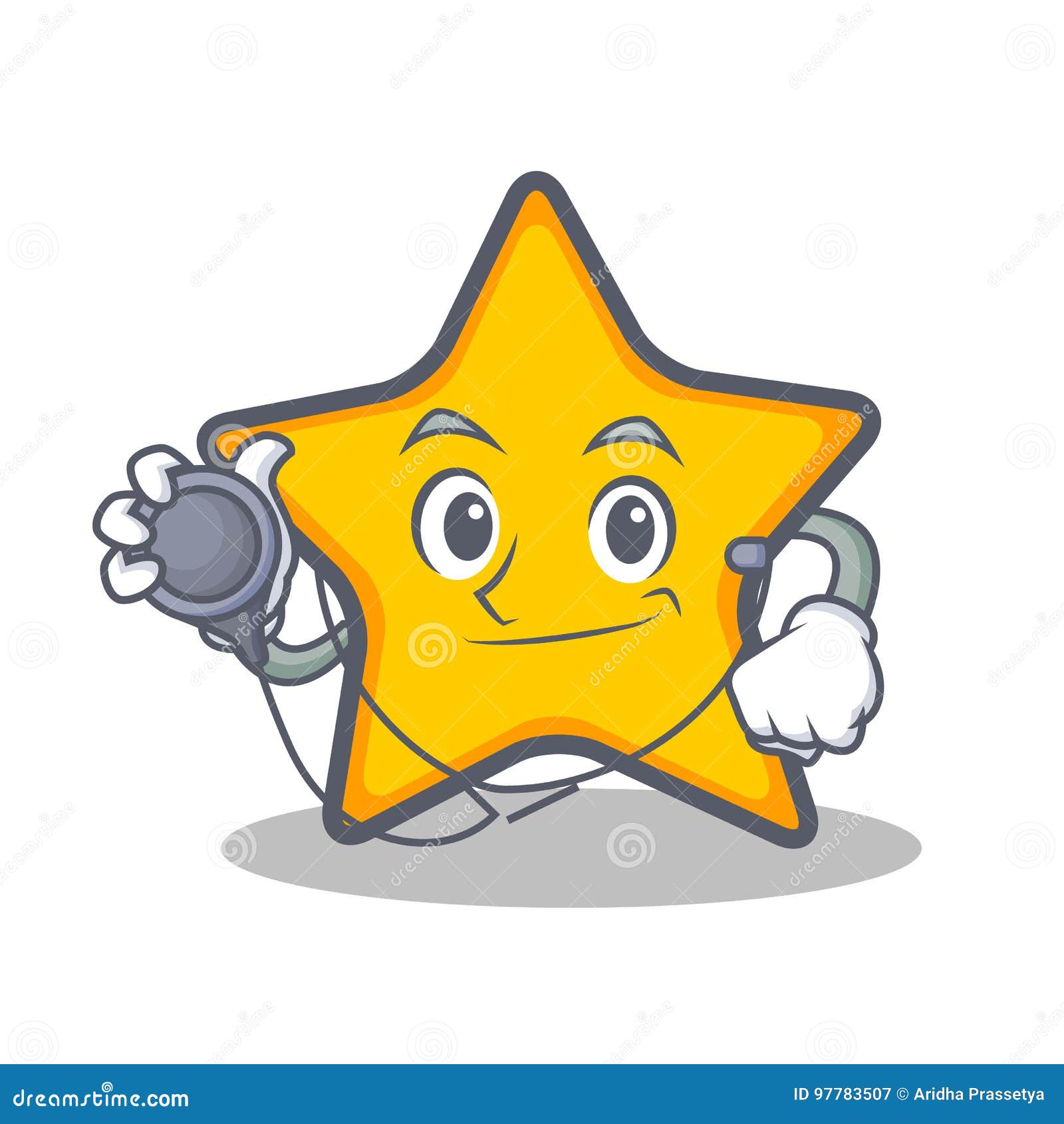 Doctor Star Character Cartoon Style Stock Vector - Illustration of ...
